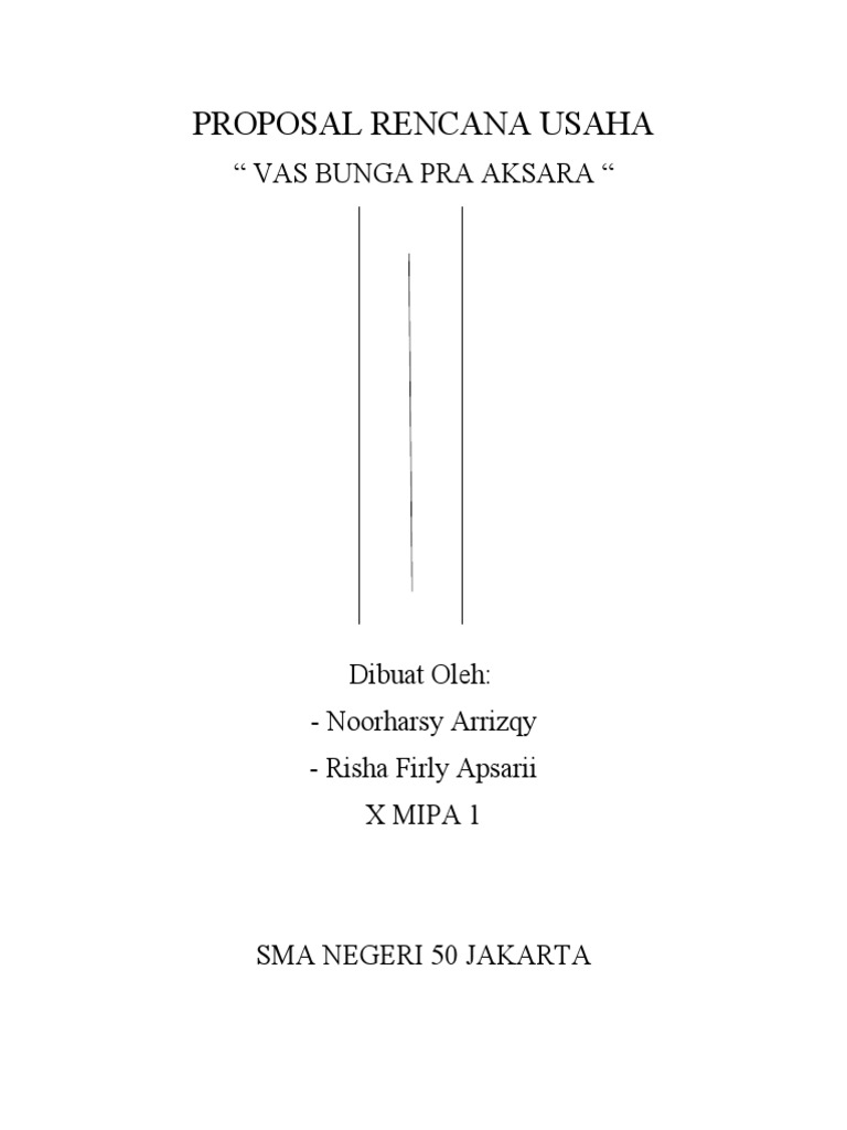 Proposal Rencana Usaha Pkwu | PDF