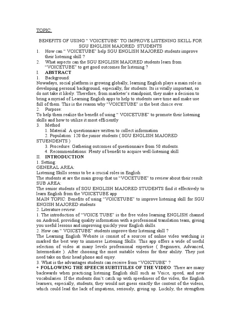 Voice Tube | PDF | Language Education | Mobile App