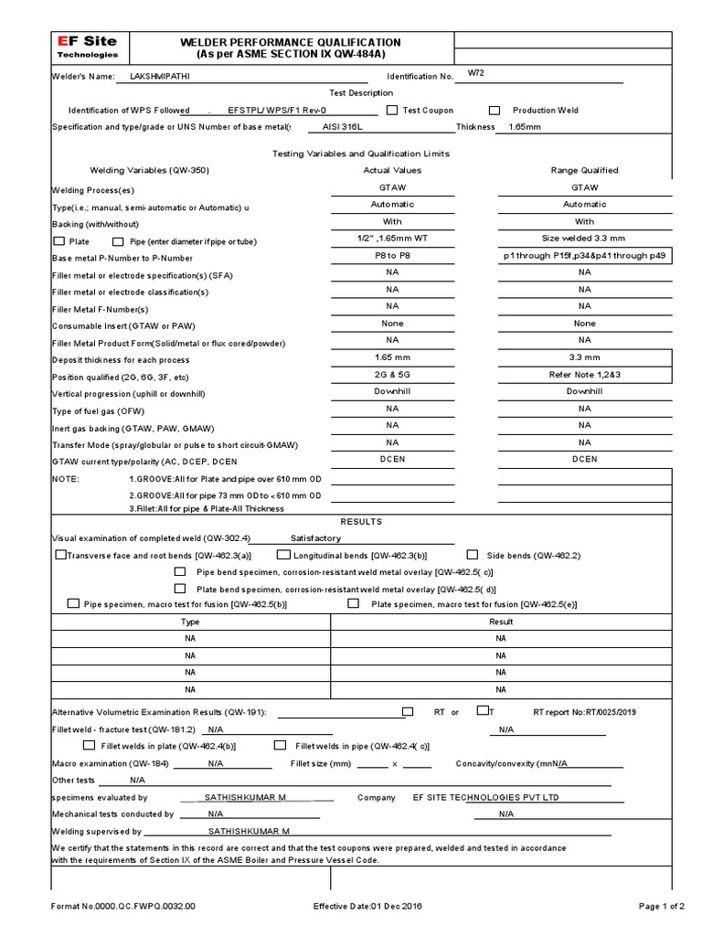Format WPQ | Download Free PDF | Electric Heating | Pipe (Fluid Conveyance)
