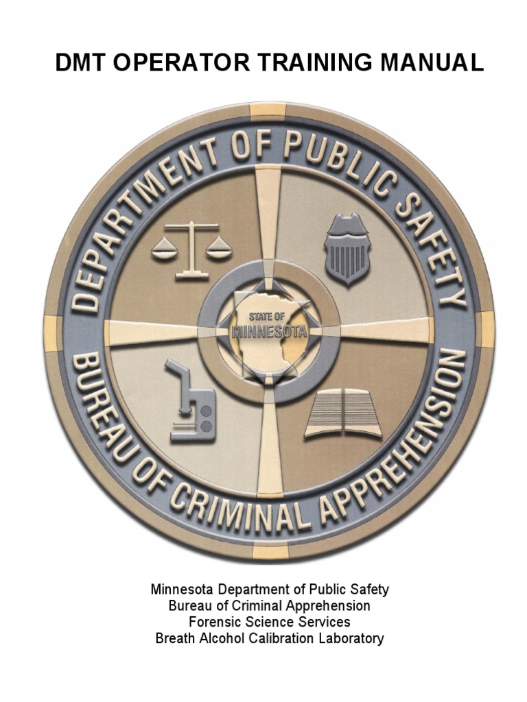 Datamaster DMT Breath Test Operator Training Course Manual | PDF ...