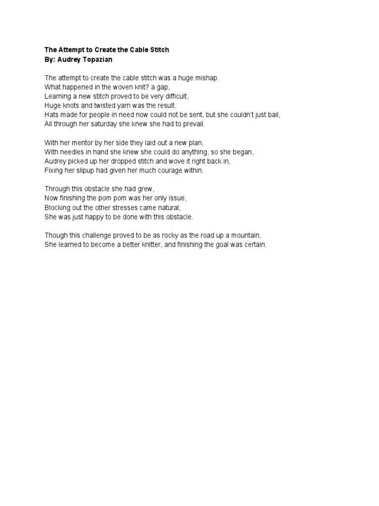 Challenge 3 - Poem | PDF