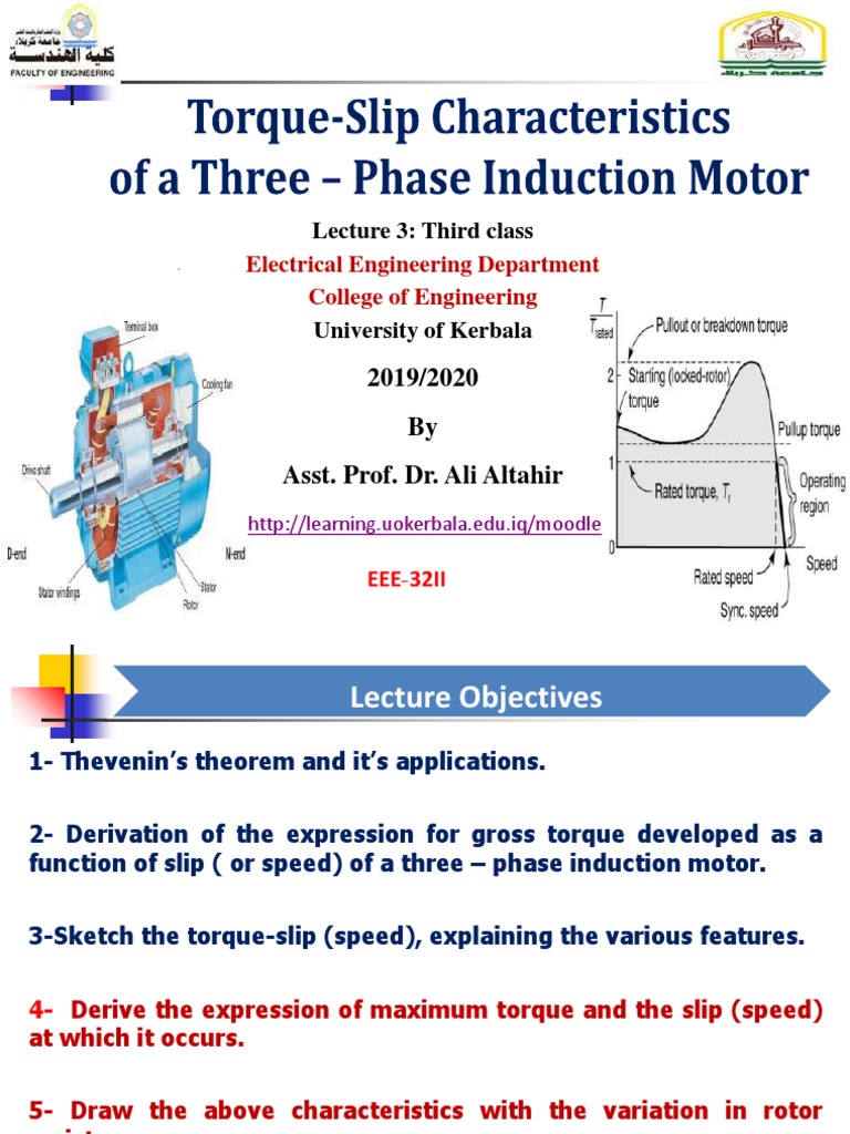 Torque - Slip Characteristic of A Three - Phase Induction Machine | PDF ...