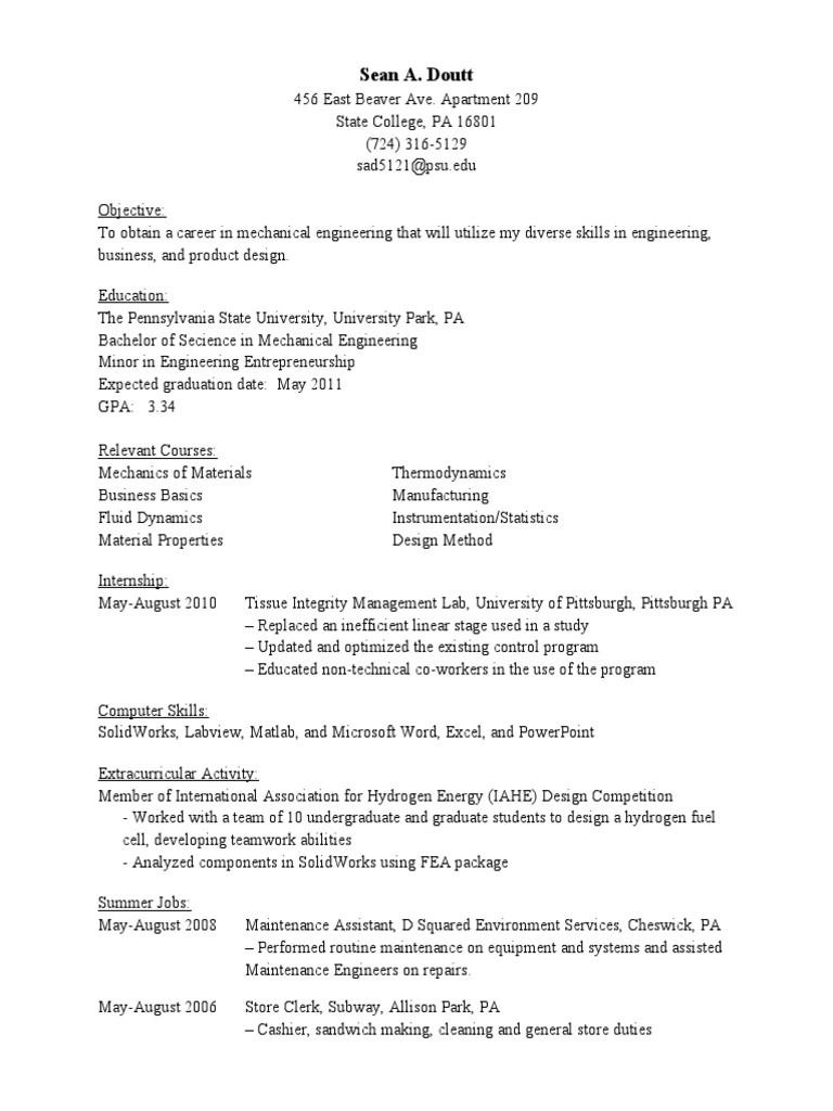 Updated Sean Resume | PDF | Career & Growth | Computers