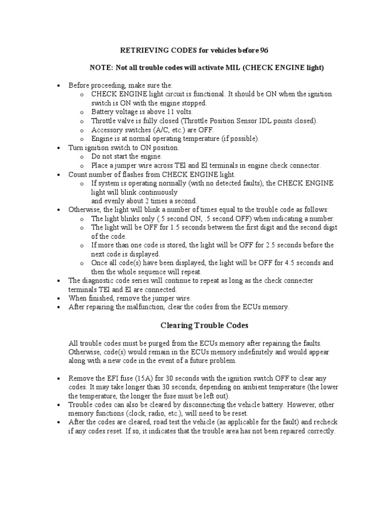 Toyota Trouble Codes | PDF | Engine Technology | Electrical Engineering