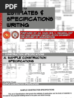 CSI Construction Estimate Template | PDF | Roof | Framing (Construction)