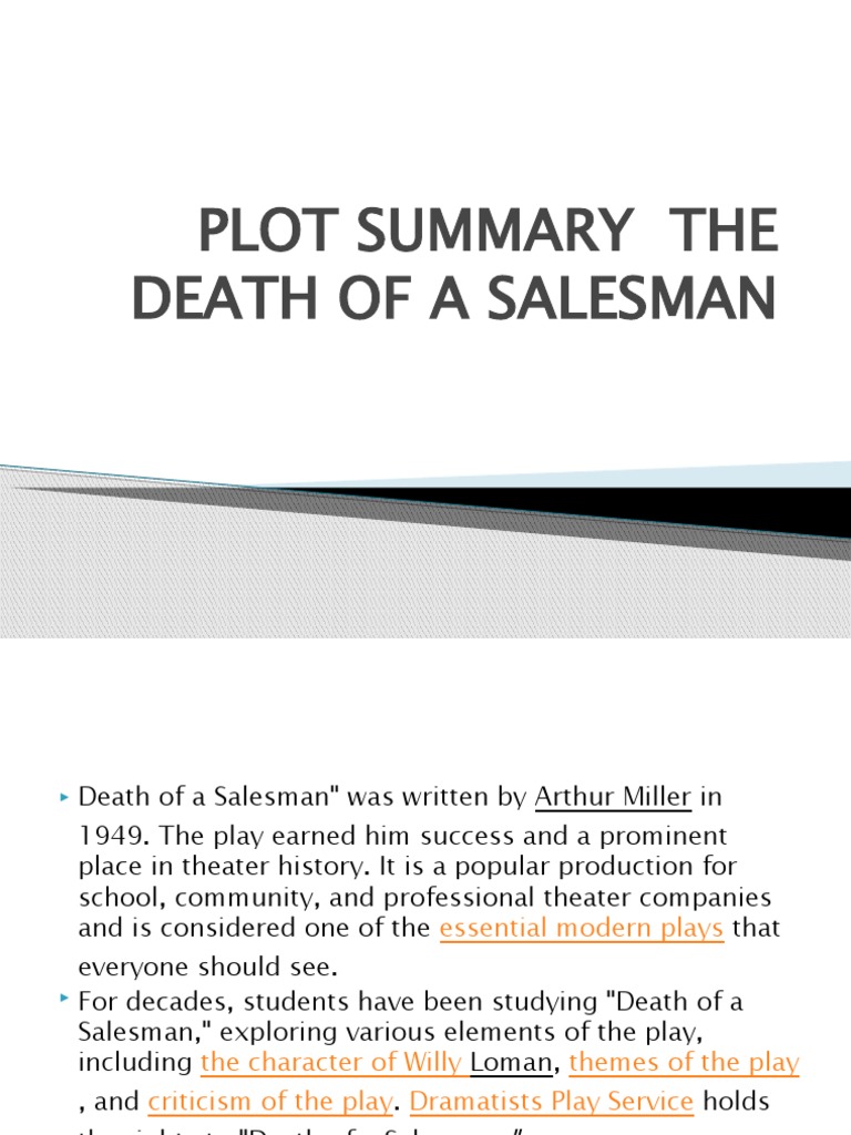 Script The Death of A Salesman | PDF