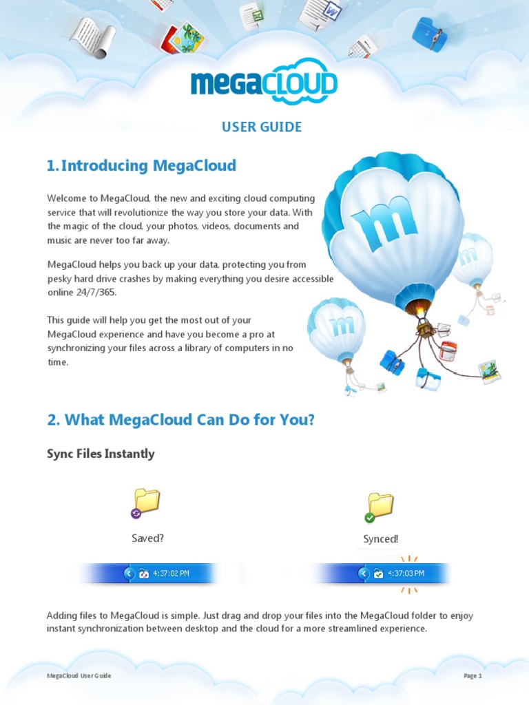 MegaCloud User Guide PDF | PDF | Icon (Computing) | Computer File