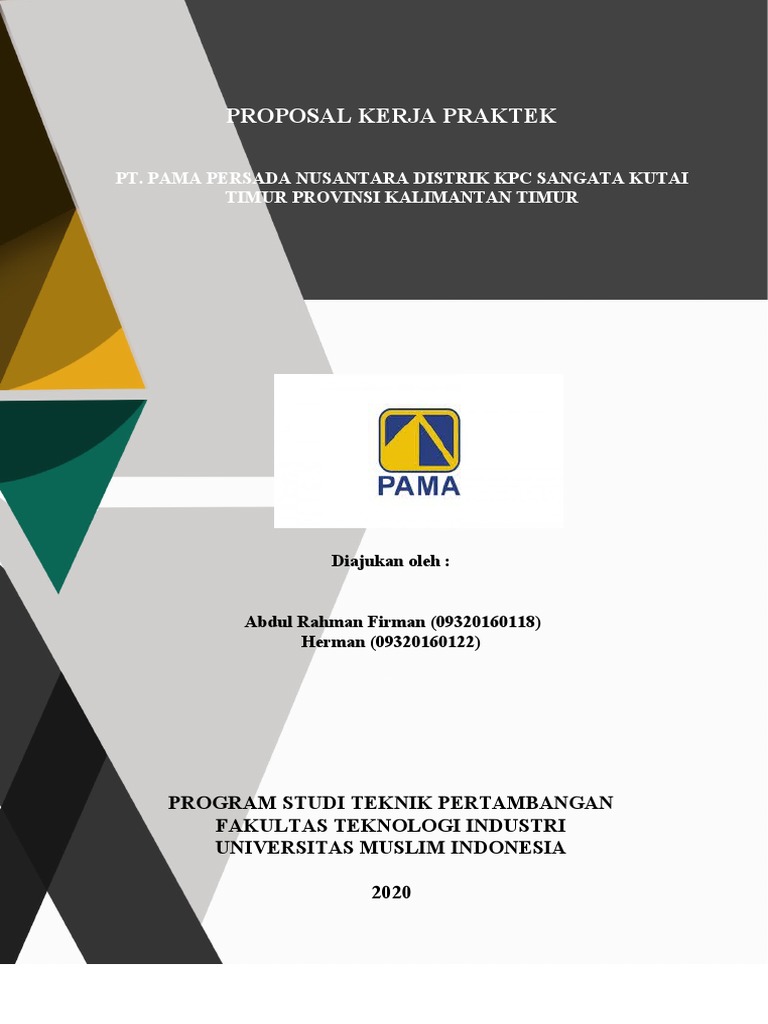 Proposal Kerja Praktek Pama | PDF