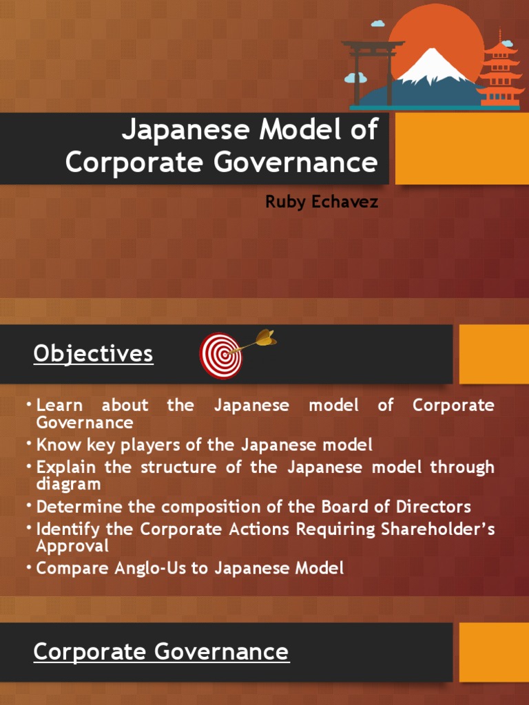Japanese Model of Corporate Governance | PDF | Corporate Governance ...