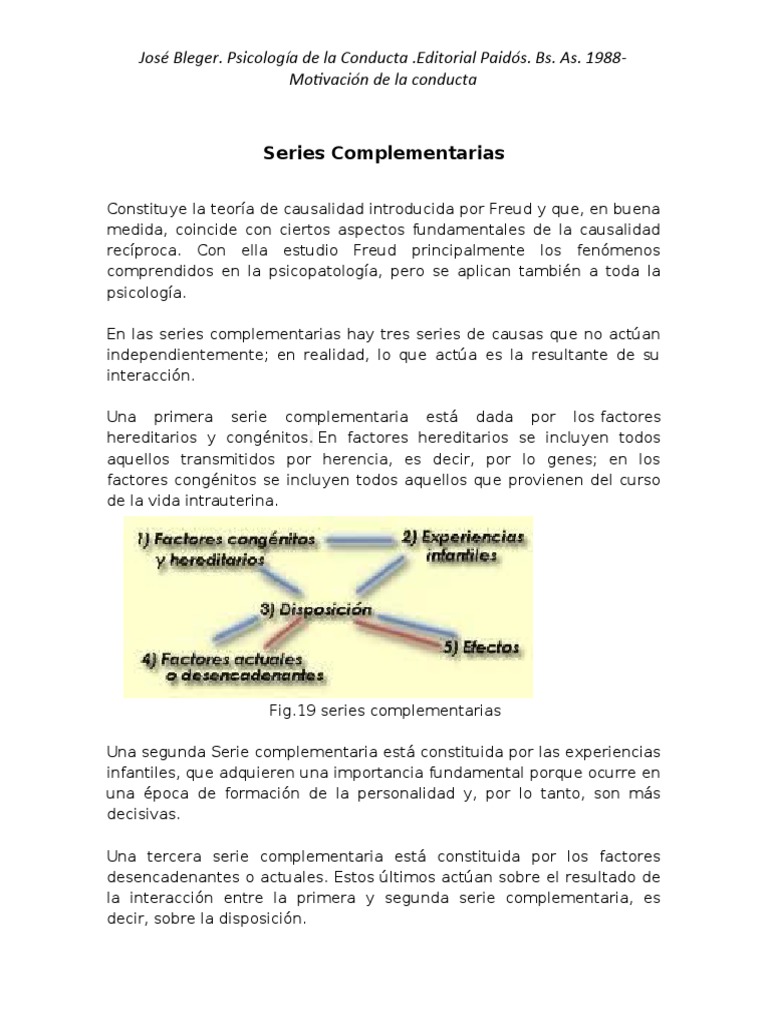 Series Complementarias | PDF | Comportamiento | Sicología