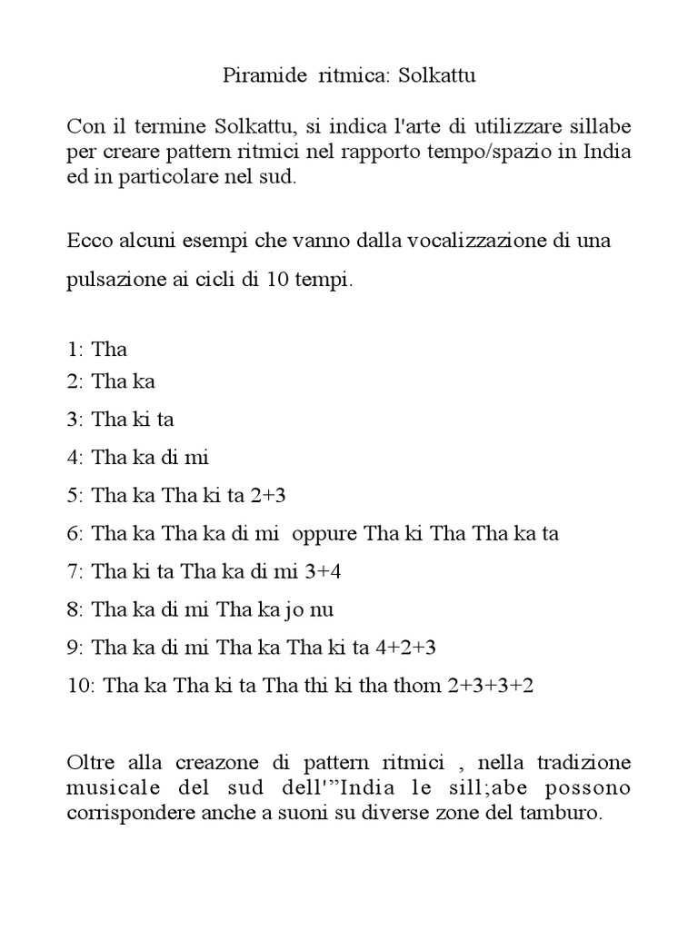 Solkattu Piramide Base PDF | PDF