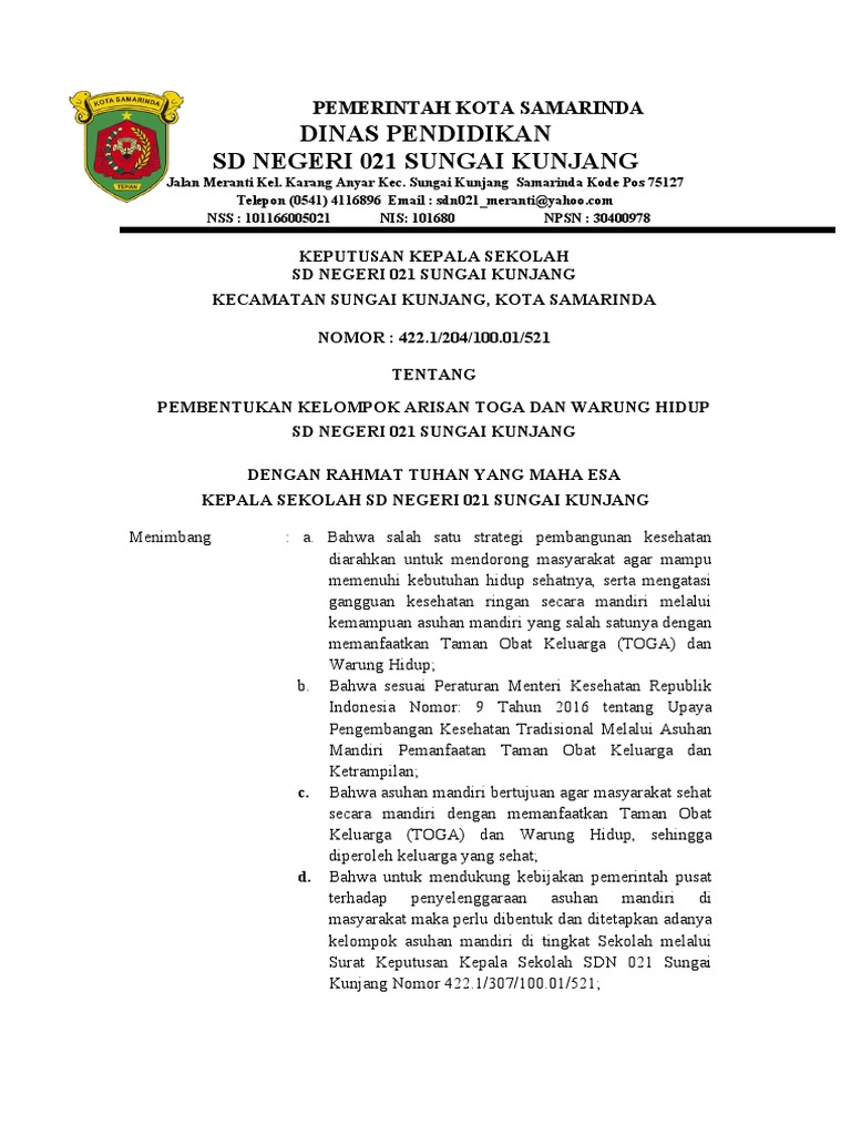 SK Arisan Toga | PDF