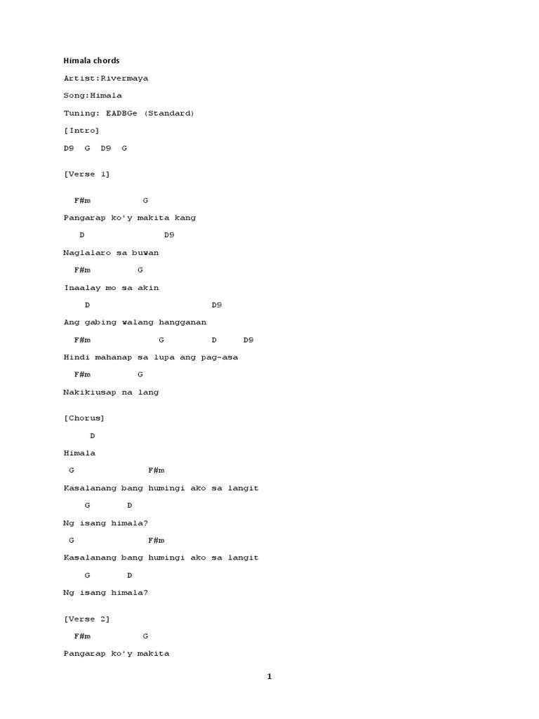 Himala Chords | PDF