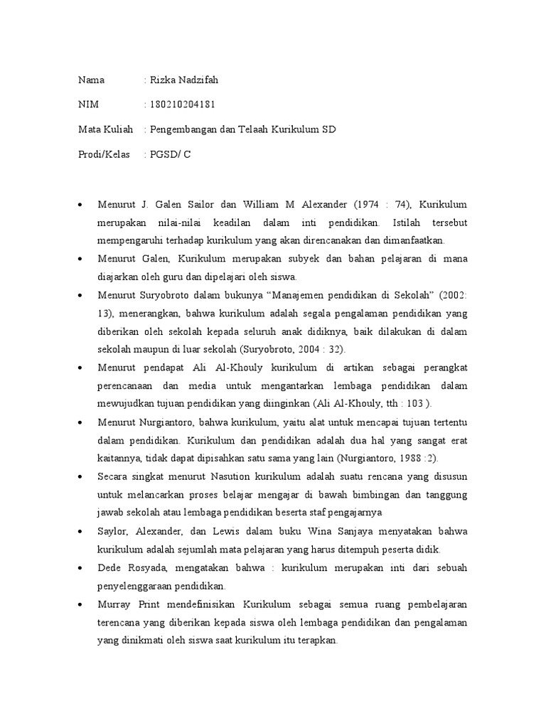 Kurikulum | PDF