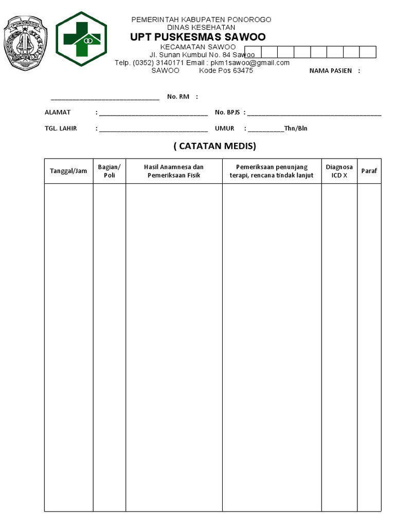 Catatan Medis | PDF | Kesehatan Holistik