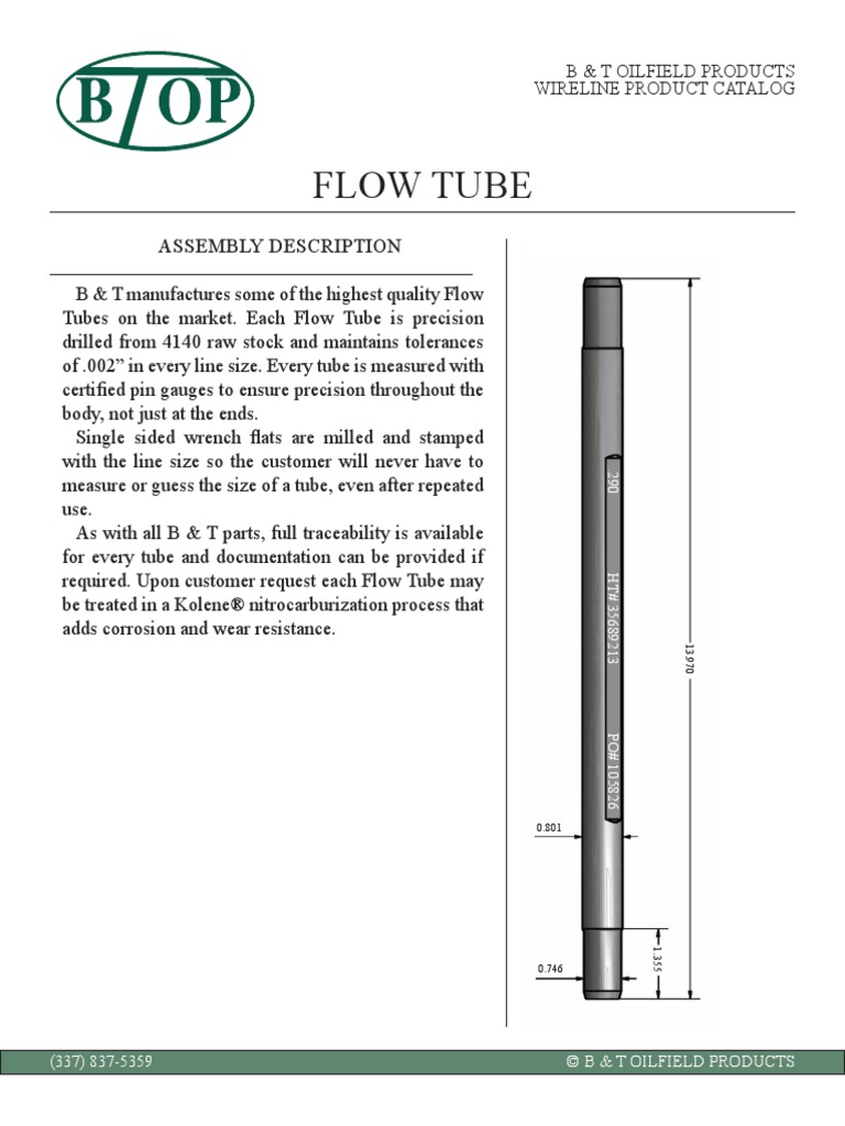 Flow Tubebtop Wireline Catalog PDF | PDF | Engineering | Nature
