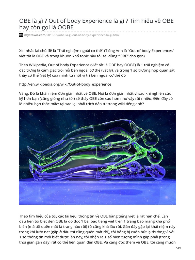 OBE là gì Out of body Experience là gì Tìm hiểu về OBE hay còn gọi là ...