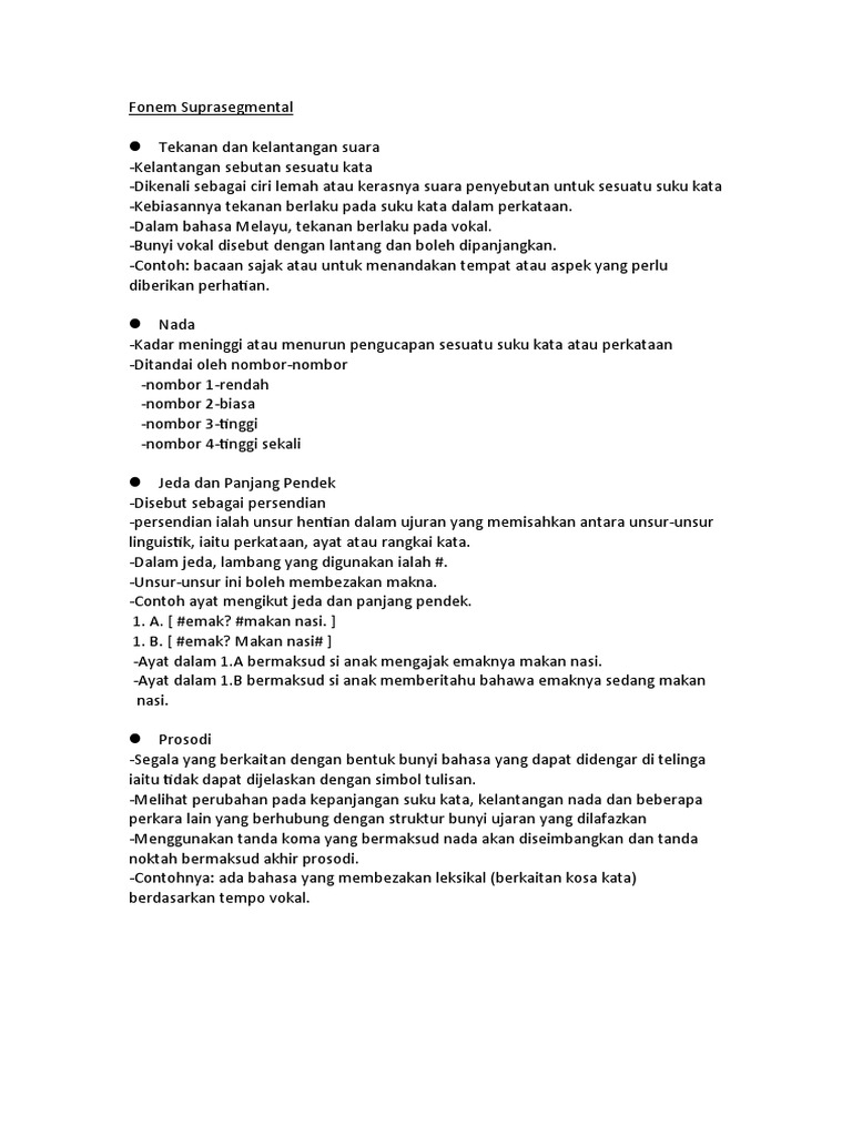 Fonem Suprasegmental | PDF