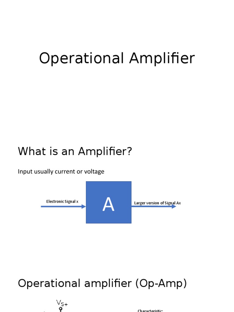 Amplifier Pdf Teaching Methods Materials Science Mathematics
