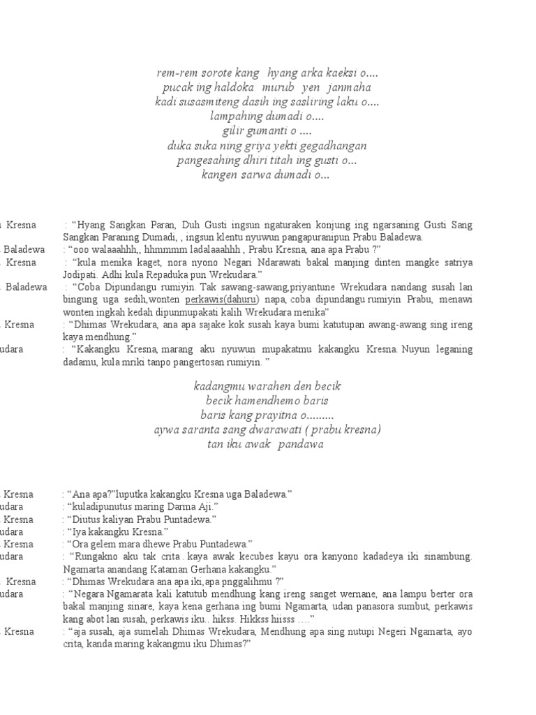 Dialog Wayang | PDF