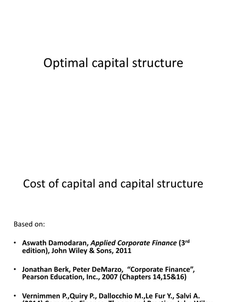 Capital Structure - 2019 | PDF | Capital Structure | Cost Of Capital
