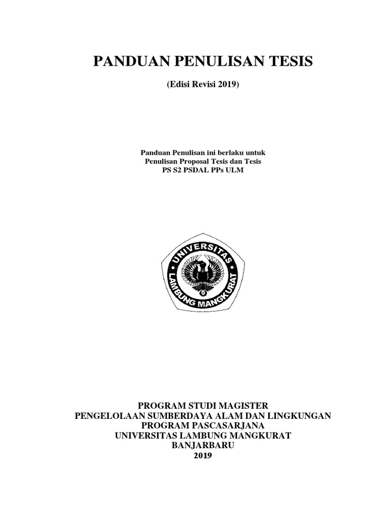 Panduan Penulisan (Proposal Dan Hasil) - Edisi Revisi - 2019 | PDF Panduan Penulisan (Proposal Dan Hasil) - Edisi Revisi - 2019 | PDF