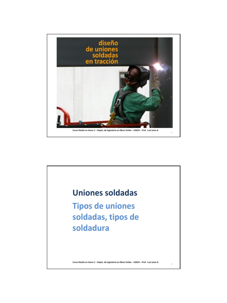 Diseño de Uniones Soldadas en Acero | PDF | Materiales | Acero