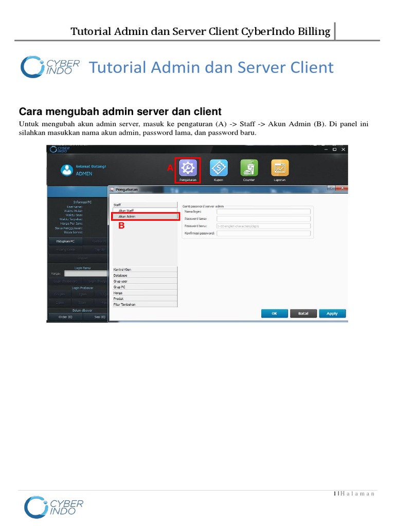 Pengaturan Admin Server Dan Client | PDF
