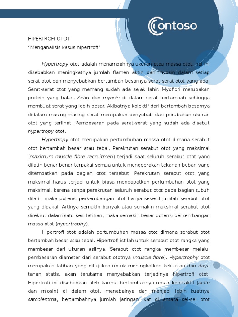 Hipertrofi Otot | PDF