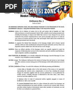 Barangay Videoke Regulation Ordinance | PDF | Public Law | Government