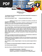 Barangay Ordinance 2 sOLID wASTE | PDF | Municipal Solid Waste | Waste Management
