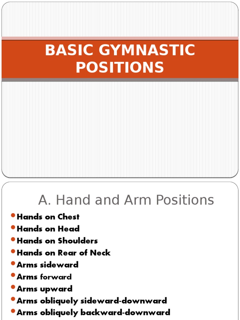 Basic Gymnastics Positions Explained | PDF | Wellness | Lifestyle