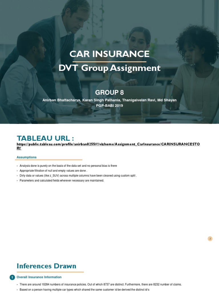 DVT Group Assignment PDF | PDF | Sport Utility Vehicle | Insurance