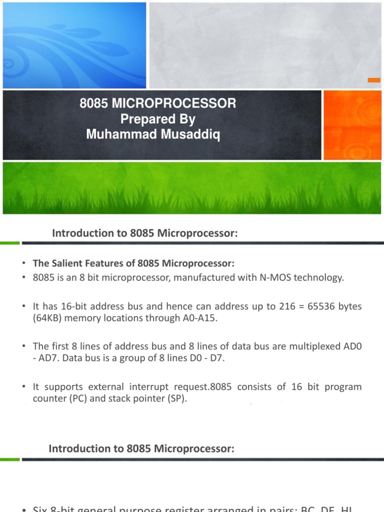 Lecture-2 8085 Microprocessor | PDF | Pointer (Computer Programming ...