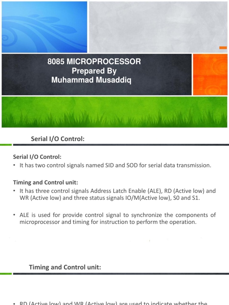 Lecture-4 Features of Microprocessor | PDF | Input/Output | Central Processing Unit