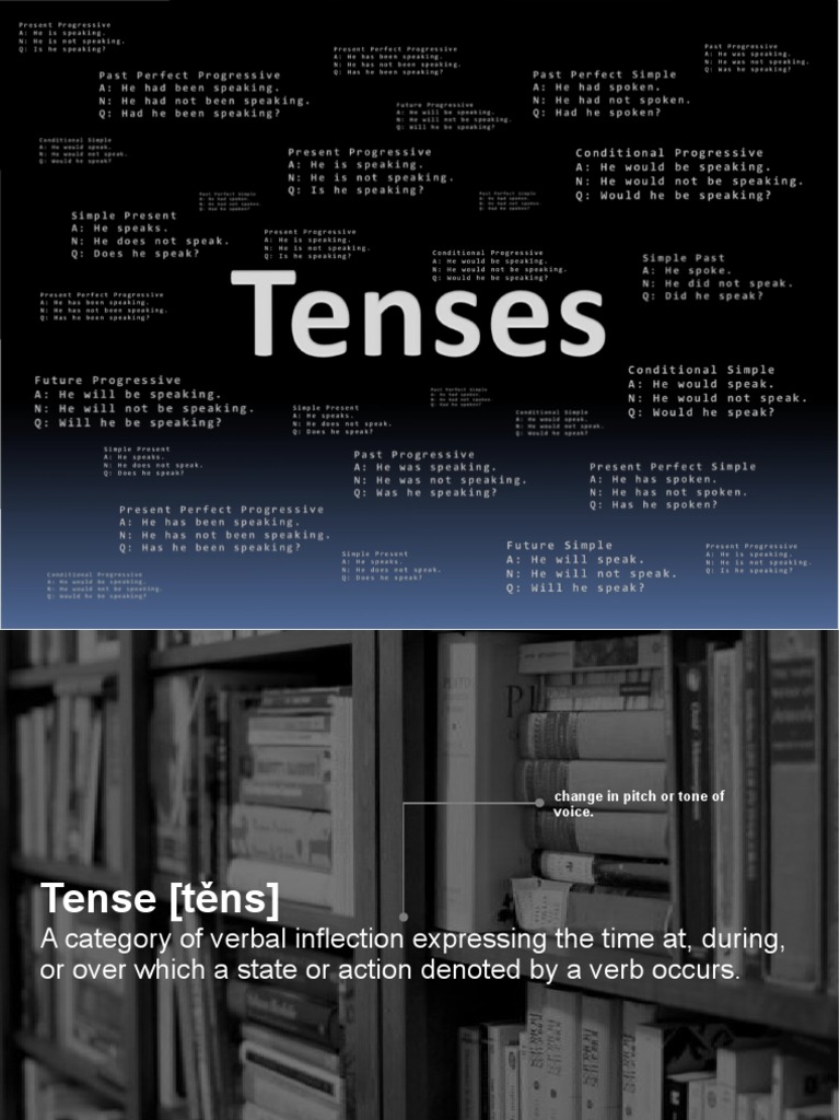 Verb Tenses Presentation | PDF | Grammatical Tense | Perfect (Grammar)