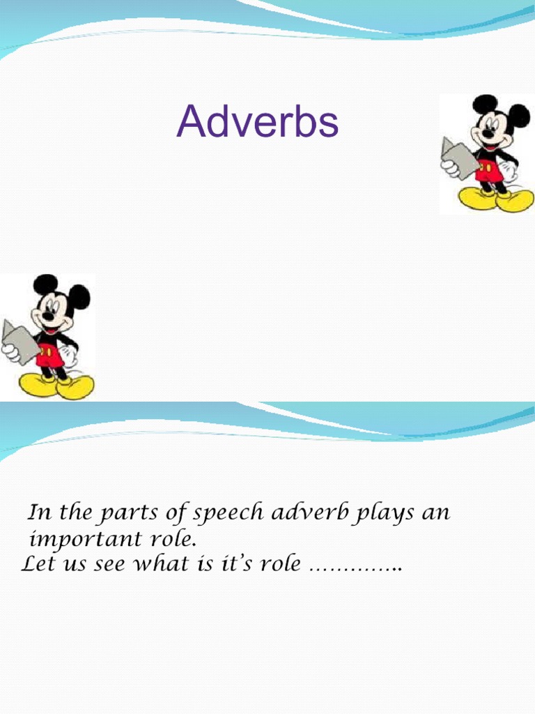 Adverbs Presentation PDF | PDF | Adverb | Syntax