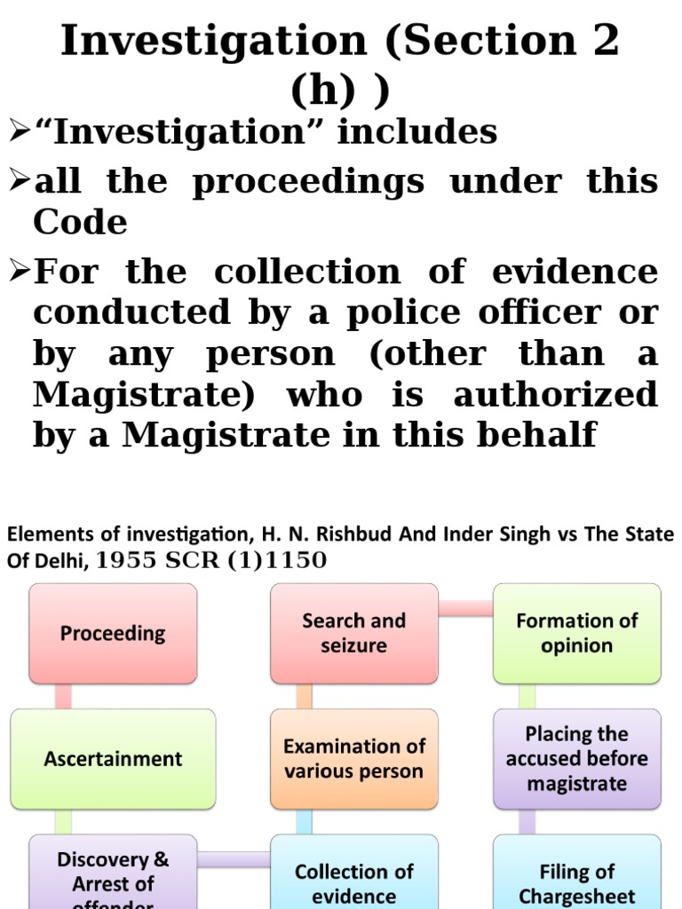 Investigation Procedures and Requirements: An Overview of Key ...