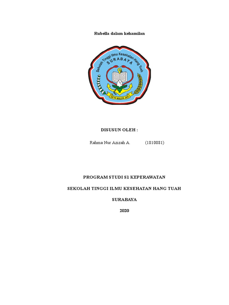 Dampak Rubella pada Ibu Hamil Trimester 3 | PDF