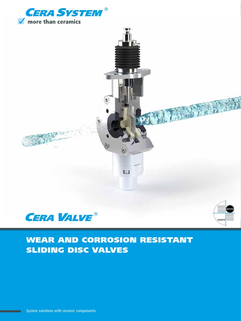 Sliding Disc Valve Catalog | PDF | Valve | Ceramics