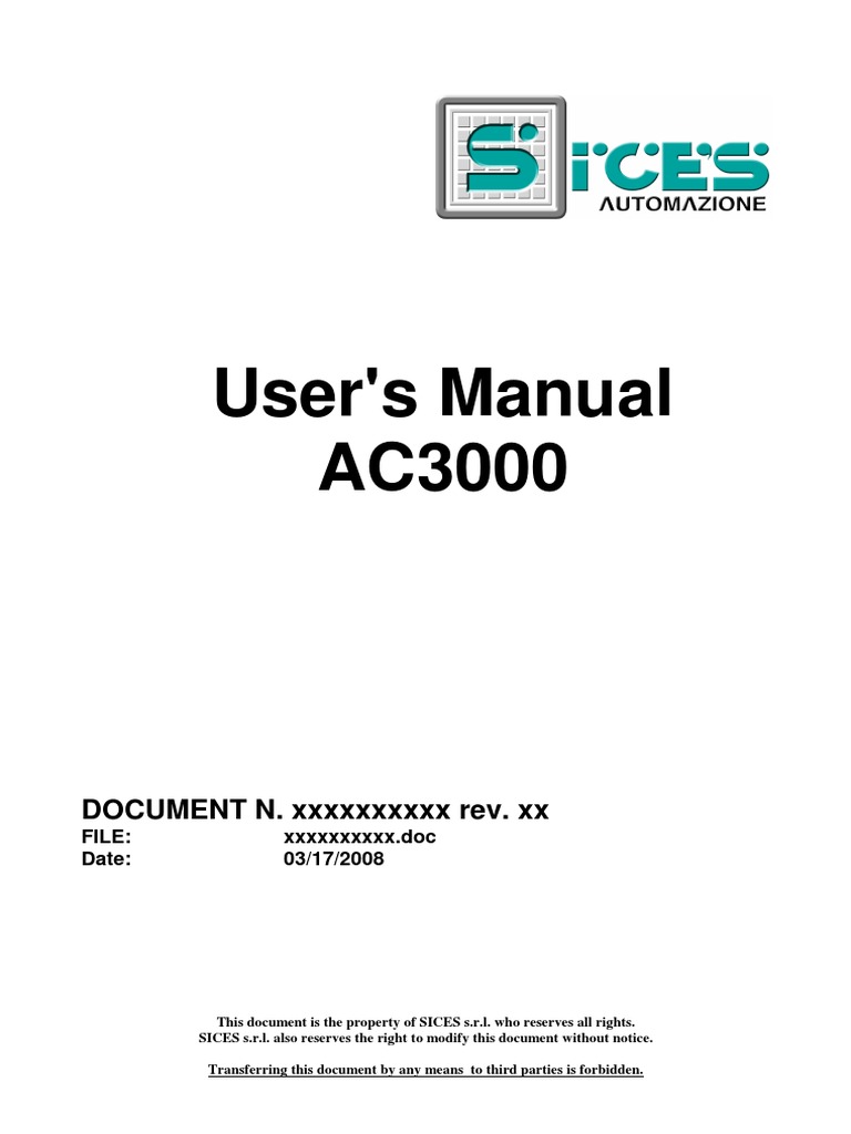 AC3000 User Manual Overview | PDF | Mains Electricity | Menu (Computing)