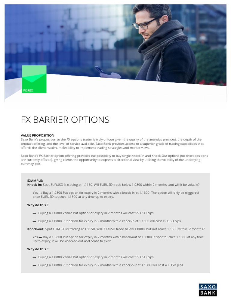 FX Barrier Options Factsheet PDF | Download Free PDF | Option (Finance ...