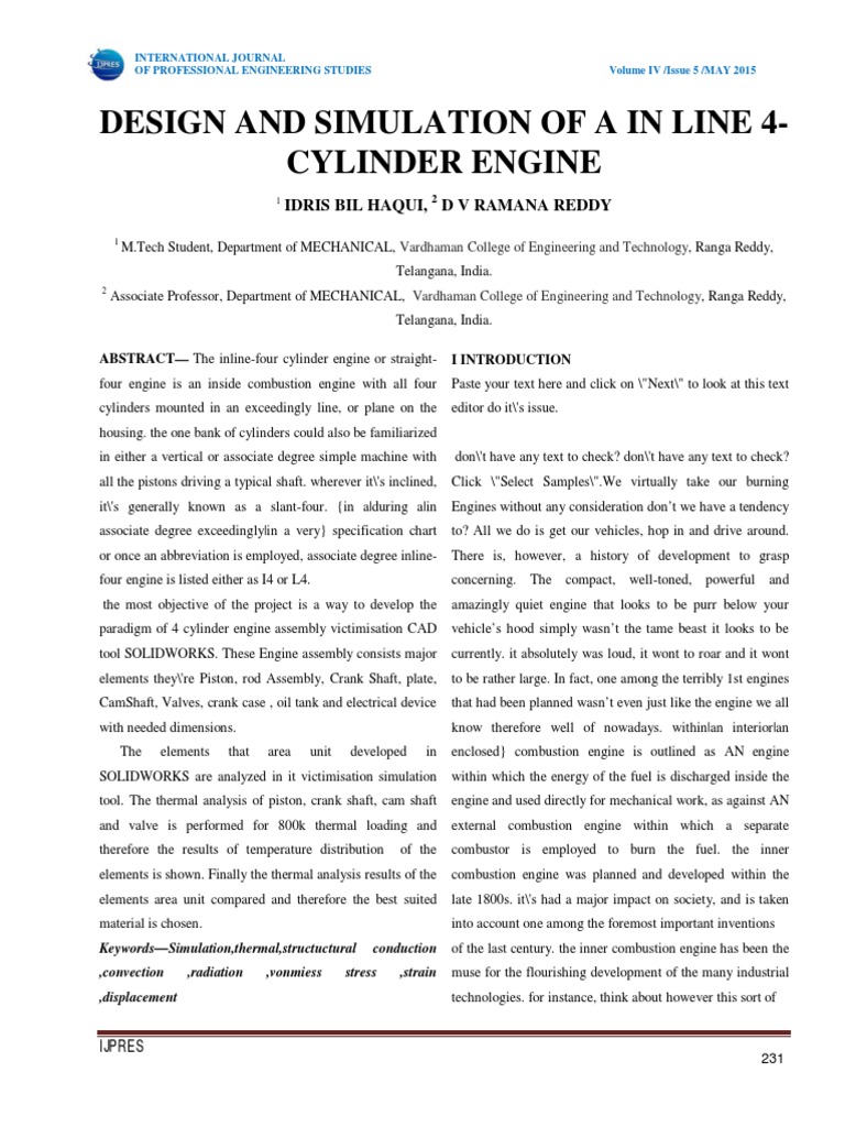 Engine | PDF | Engines | Internal Combustion Engine