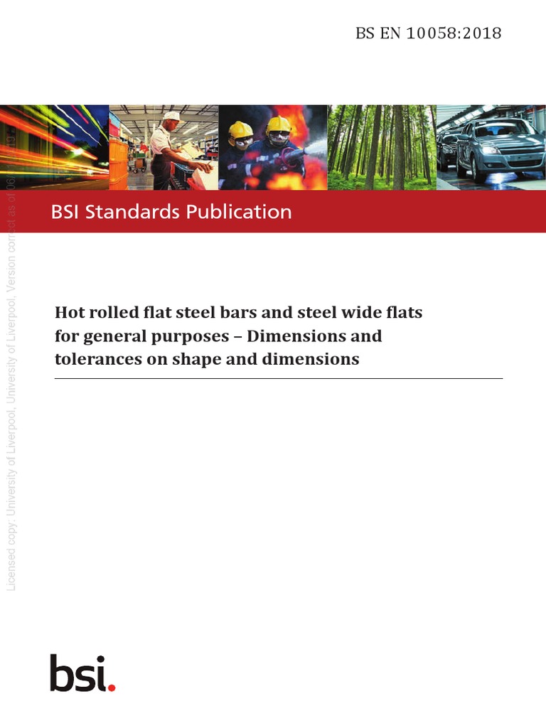 BS en 10058-2018 PDF | PDF | Engineering Tolerance | Subscription ...