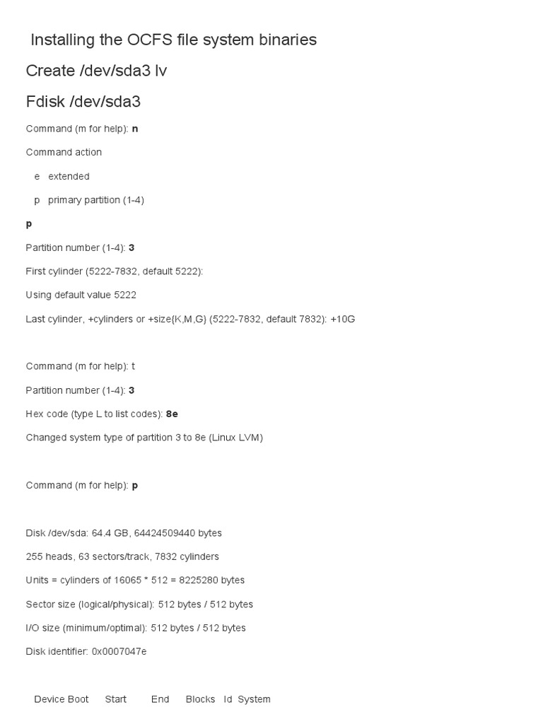Installing The OCFS File System | PDF | Classes Of Computers | Operating System Technology
