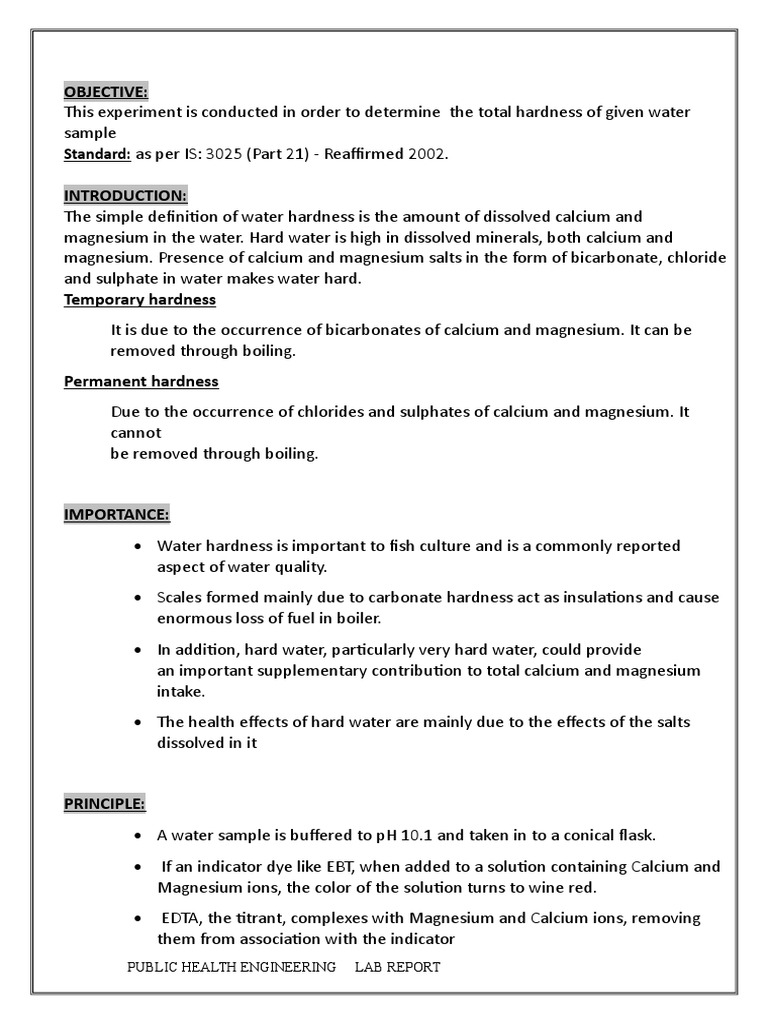 Lab 3 Bfid | PDF | Magnesium | Calcium