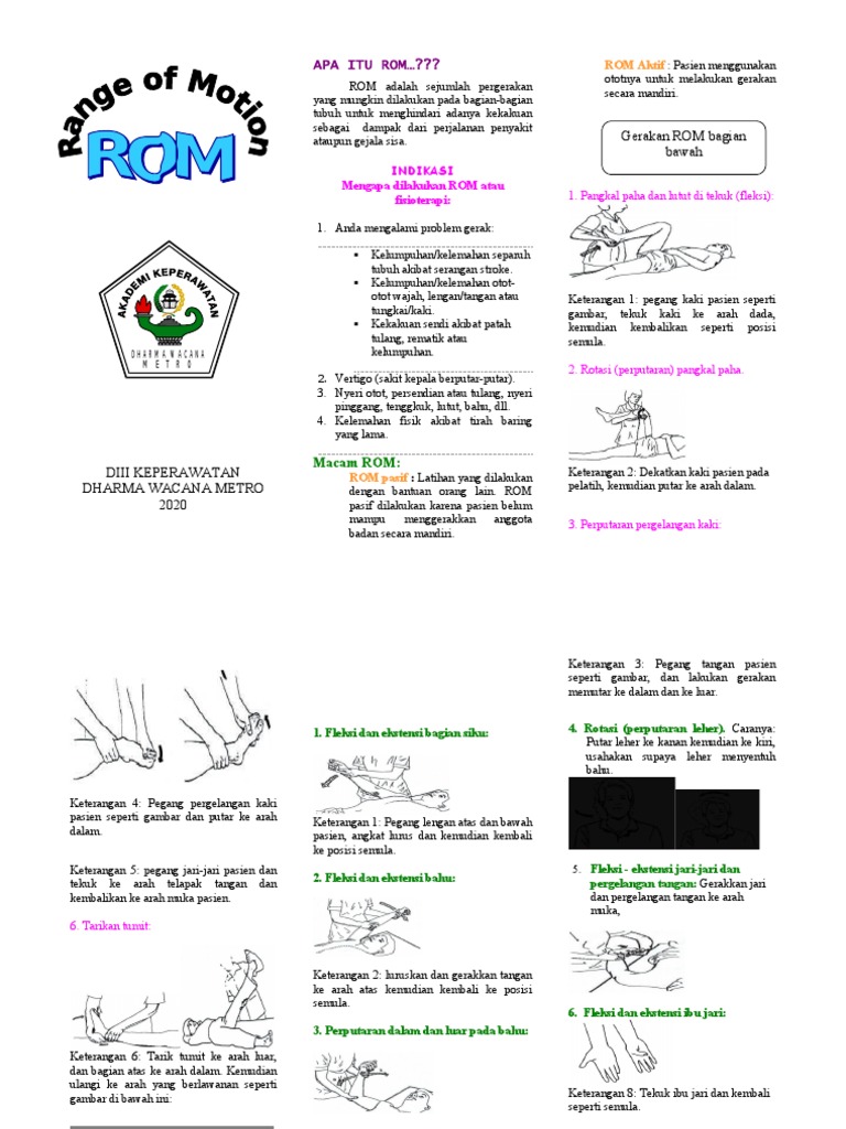 Leaflet ROM Ku | PDF | Kesehatan Holistik
