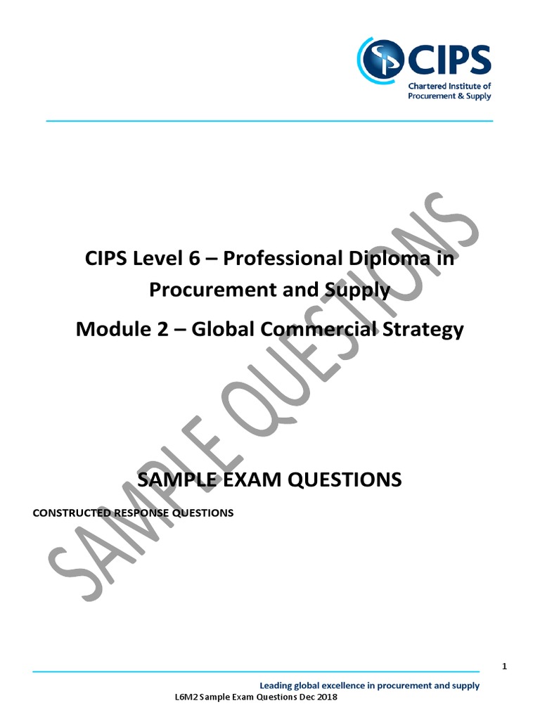CR Sample L6 Module 2 PDF | PDF | Procurement | Net Present Value