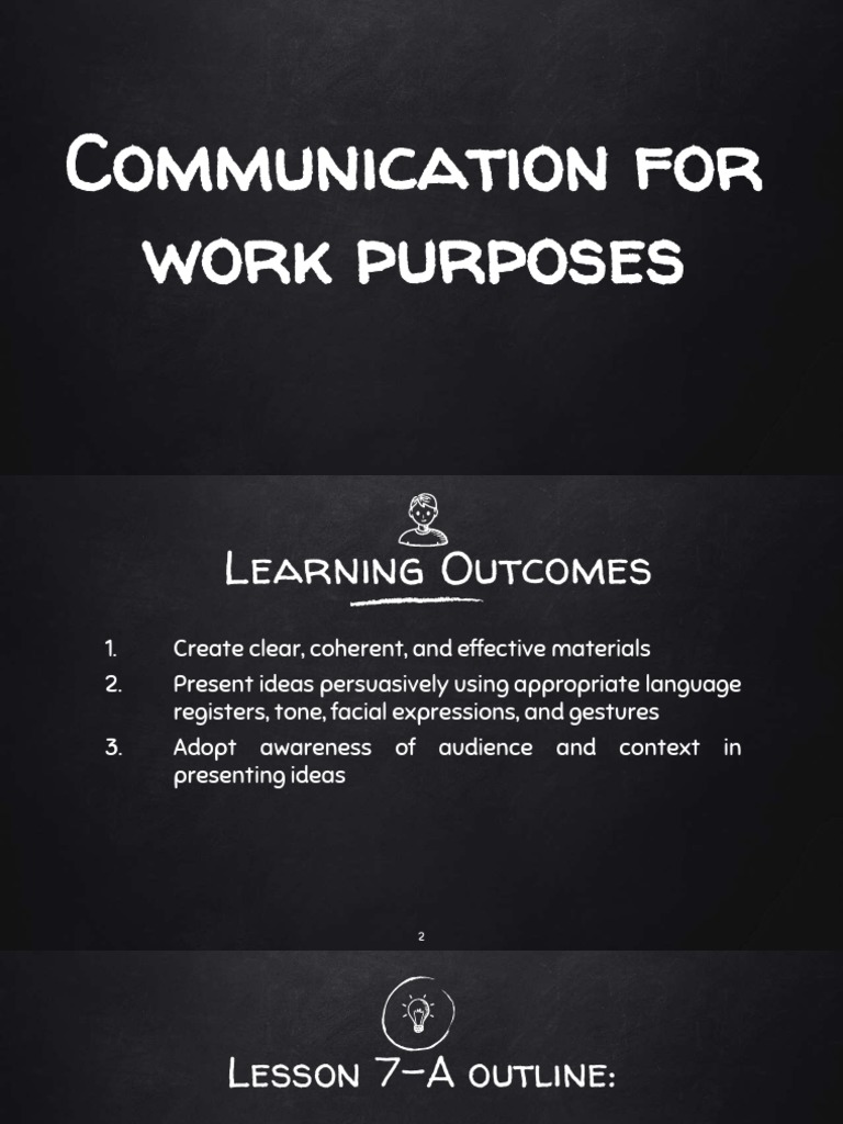 Communication For Work Purposes | PDF | Interview | Human Communication