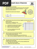 Sample Space Worksheet | PDF